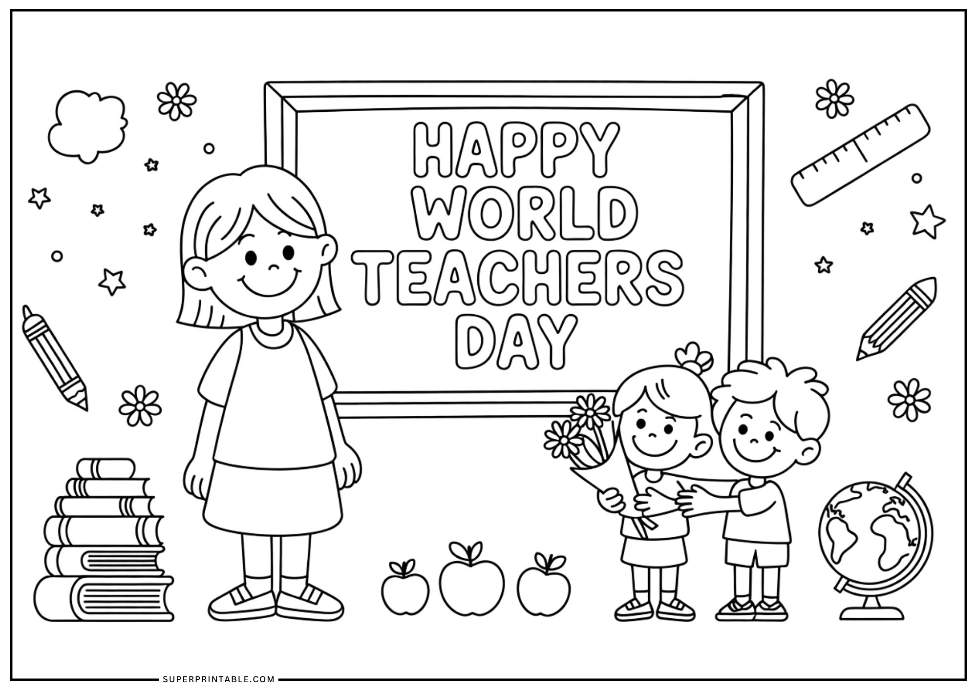 10+ October Special Days Coloring Pages | Free PDF Printables
