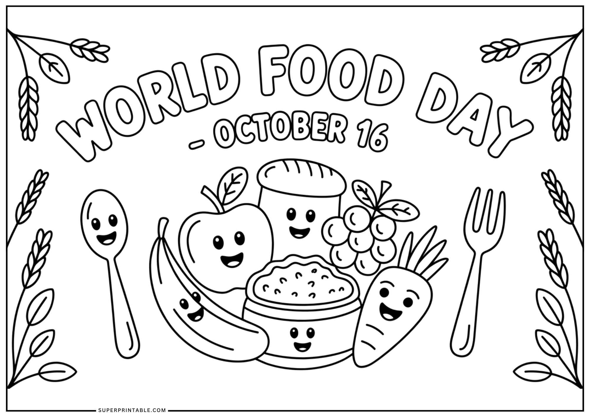 10+ October Special Days Coloring Pages | Free PDF Printables